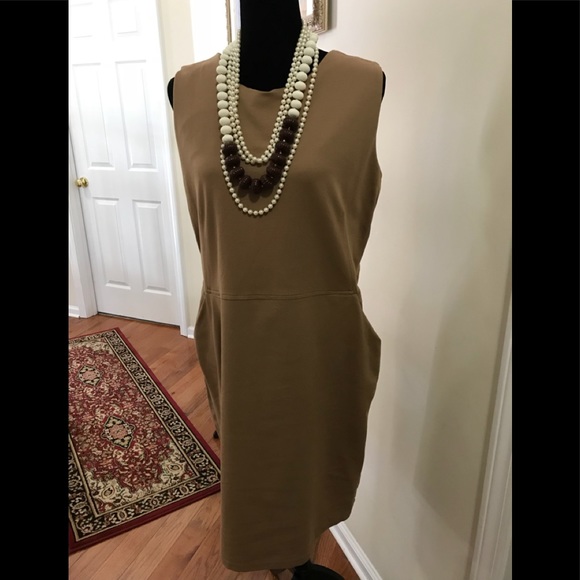 Dresses | Tan Dress For The Office | Poshmark